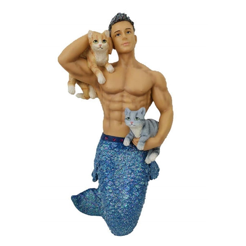 December Diamonds Mermen Collections - Pet The Puss Figurine - Walmart.com