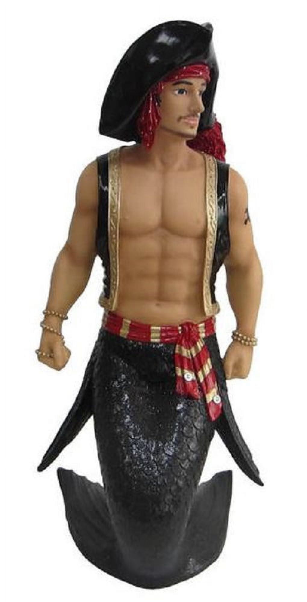 December Diamonds Sebastian Pirate Merman Large Figurine Sculpture ...