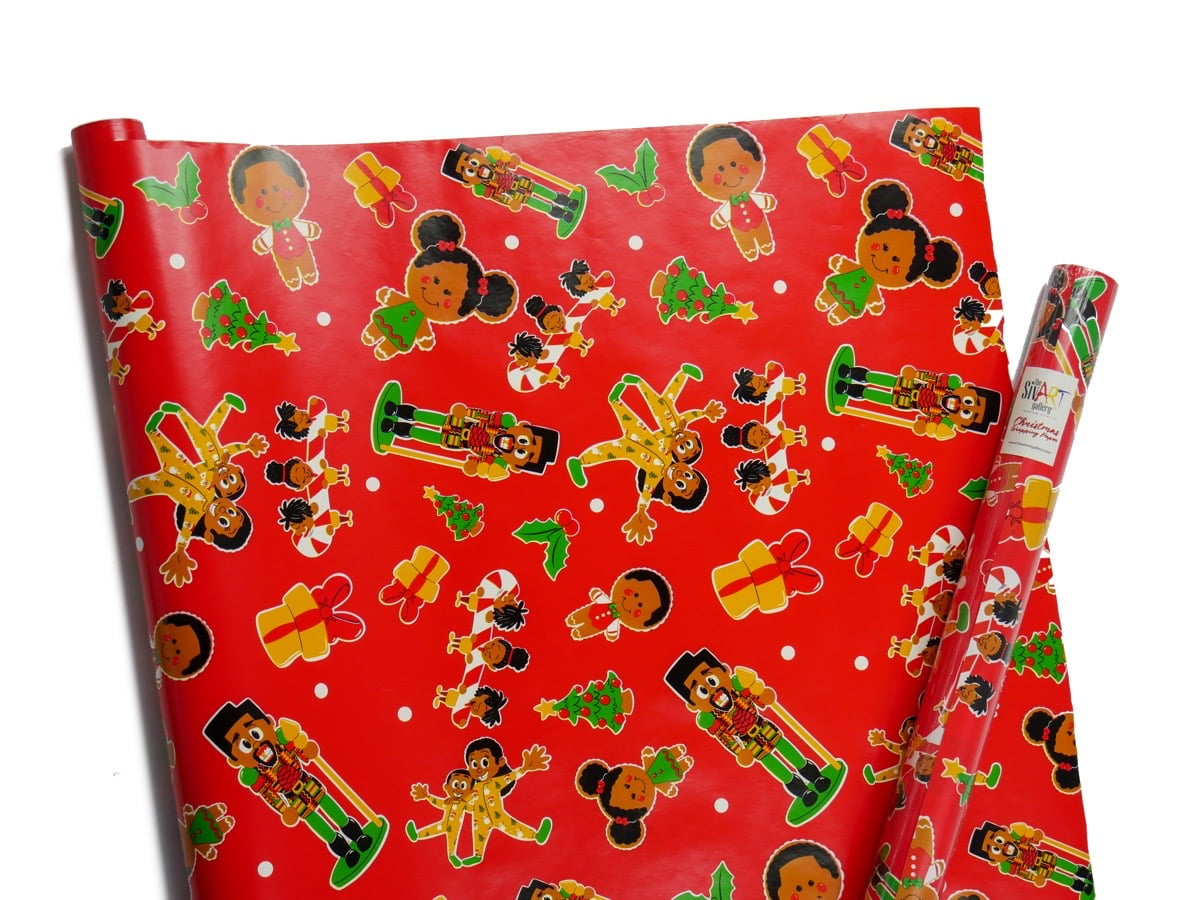 December Doodle Days Christmas Gift Wrapping Paper featuring African ...