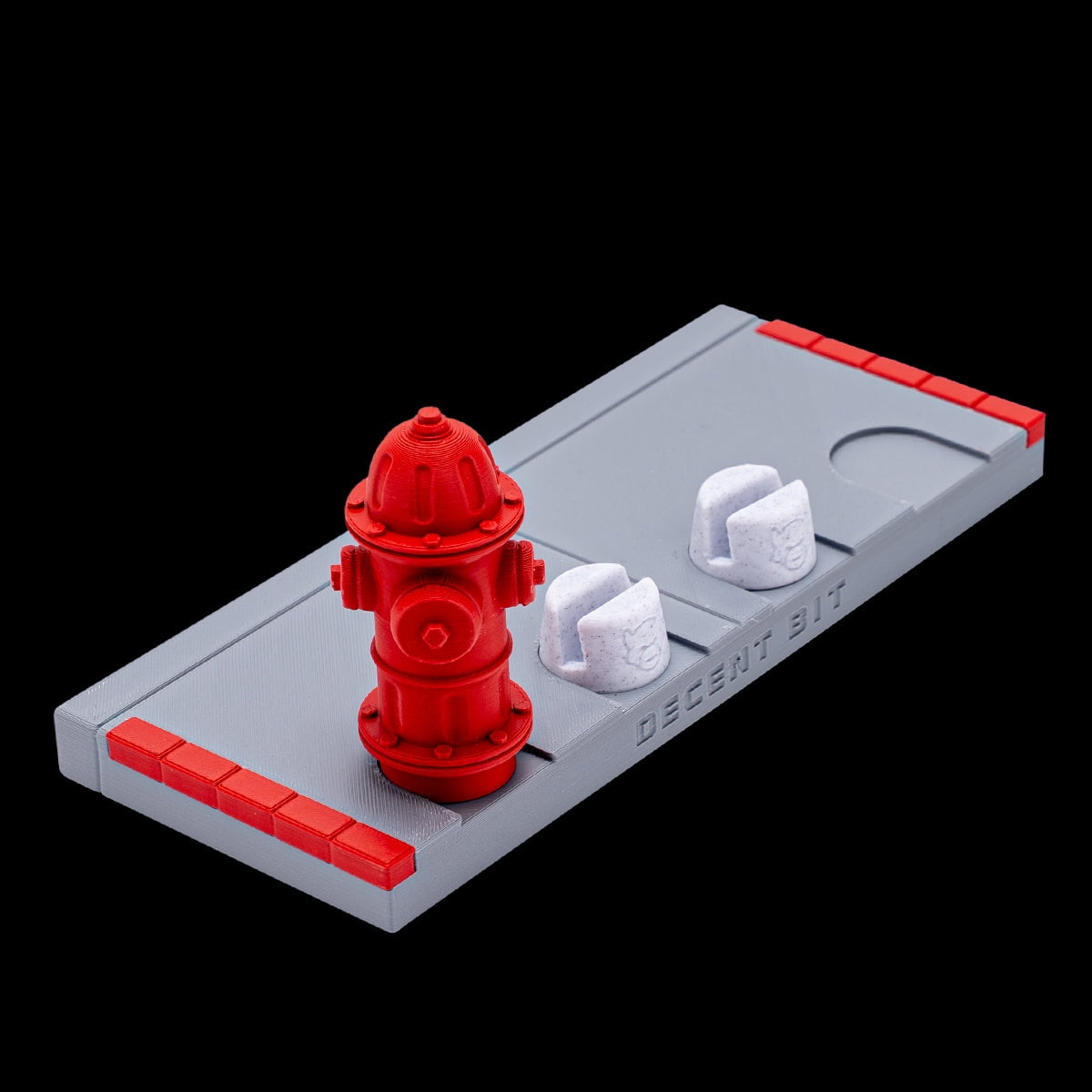 DecentBit Fingerboard Ramp - Sidewalk Stand w/Hydrant Red - Walmart.com