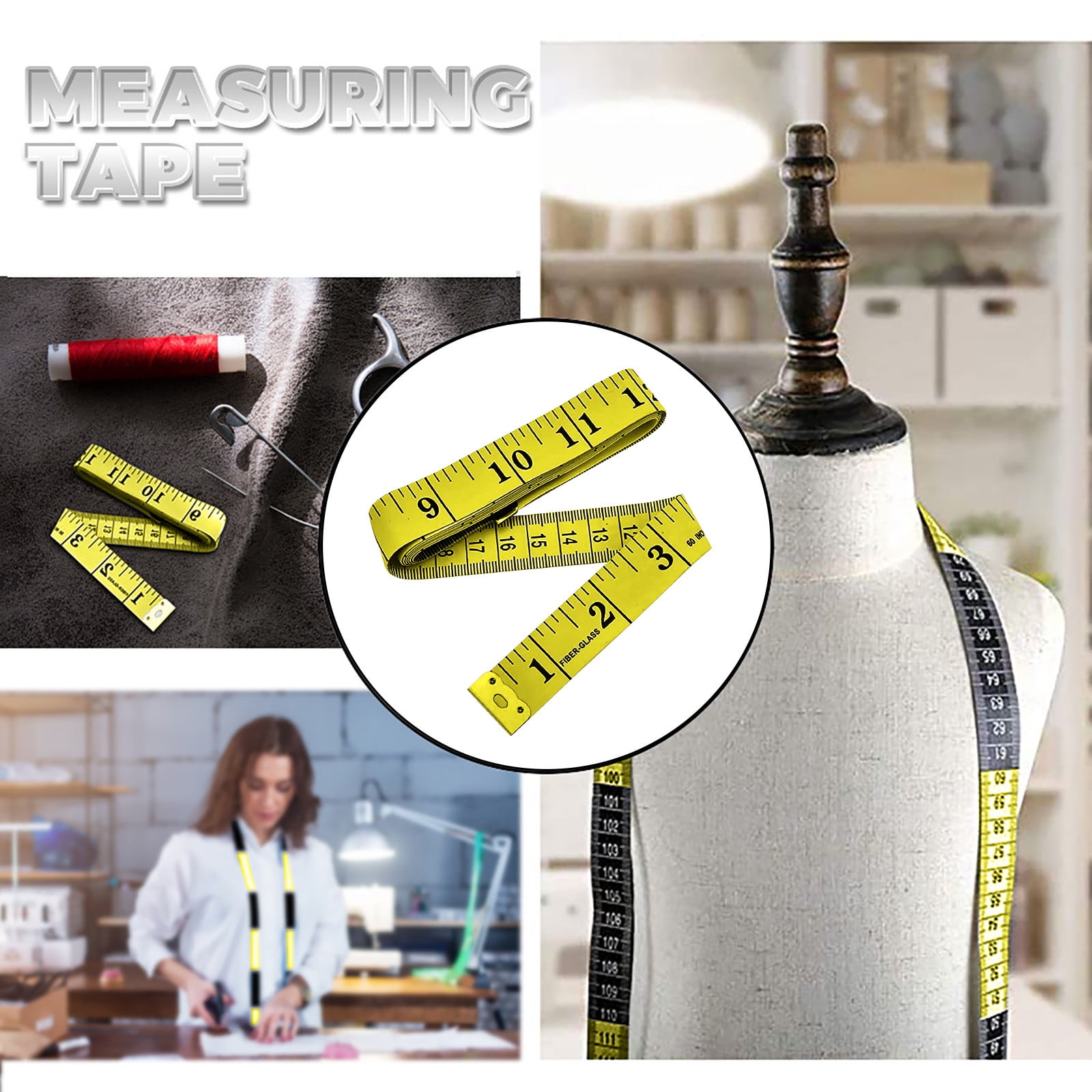 Dechome Centimetre & inch Double Scale Soft Tape Measure Soft Tape ...
