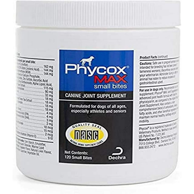 Dechra Phycox MAX Small Bites: Glucosamine, MSM Medicinal Joint Health ...
