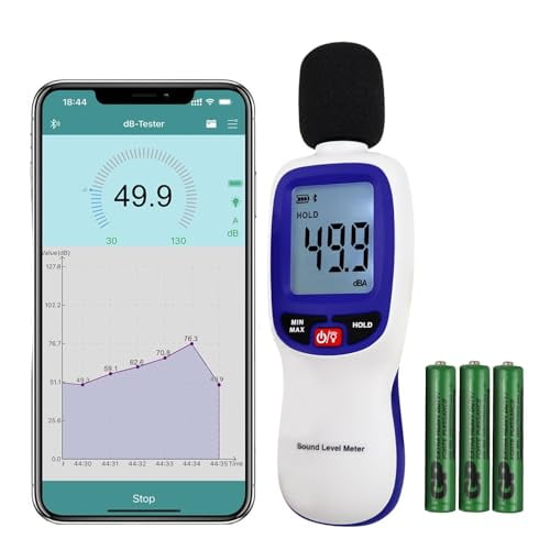 Decibel Meter Data Logger Bluetooth Sound Decibel Meter, Compatible ...