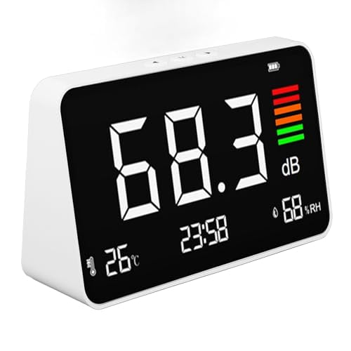 Decibel Meter, Digital Desktop Sound Level Meter 30-130dBA with ...