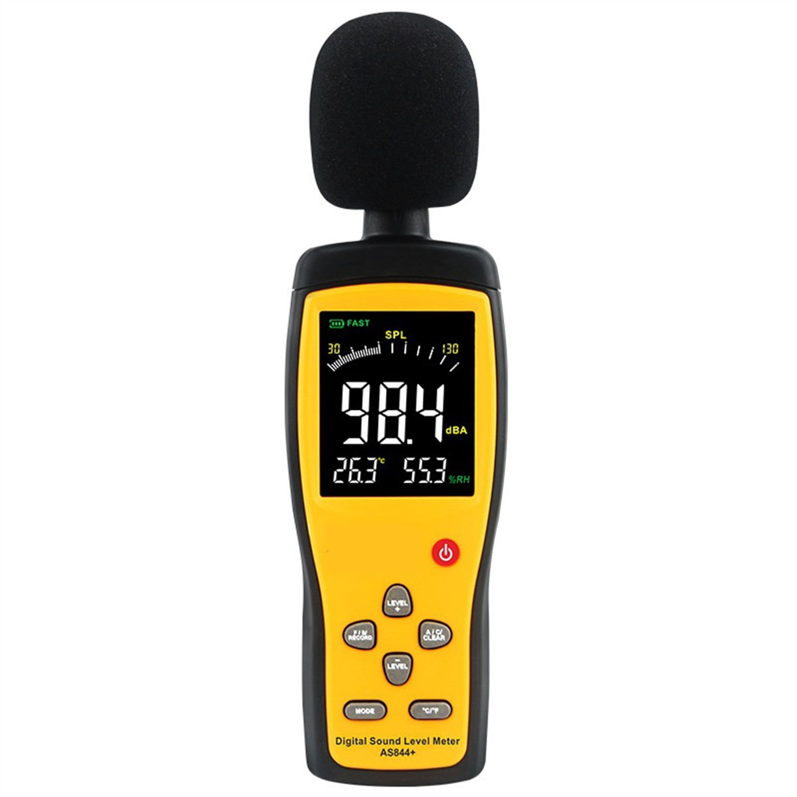 Decibel Meter High Precision Color Screen Noise Meter Portable Sound ...