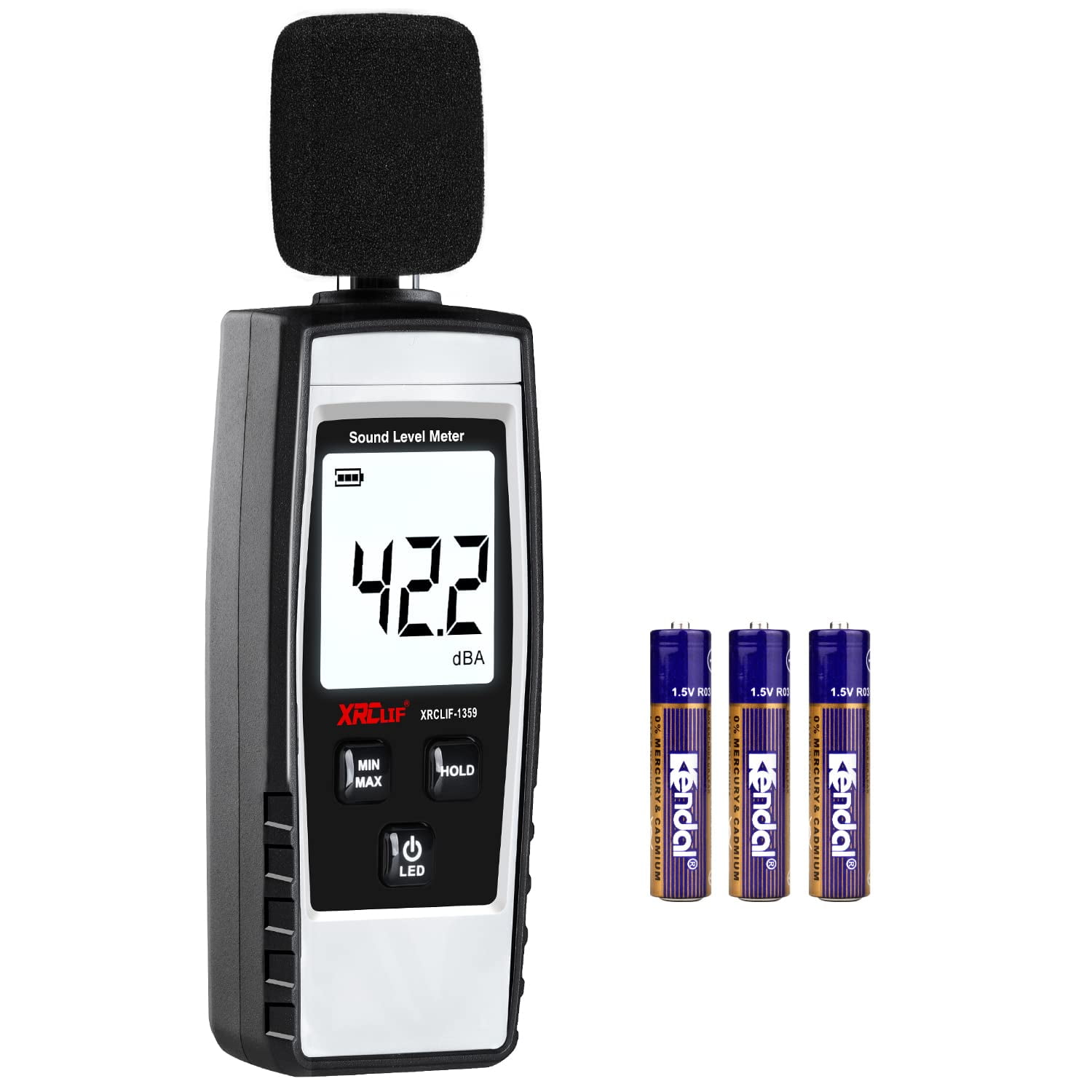 Decibel Meter Sound Level Reader 30-130dB(A), Hand-held Sound Noise Meter, Digital Noise Meter ...