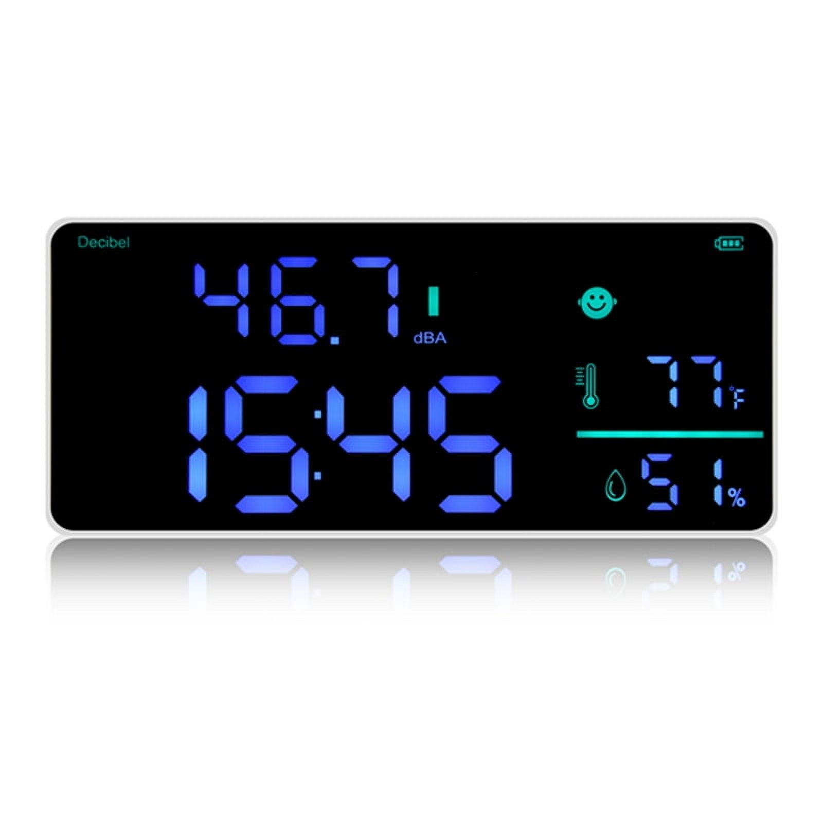 Decibel Meter Wall Hanging Sound Level Meter 30-130DB Range 8.6 Inch ...