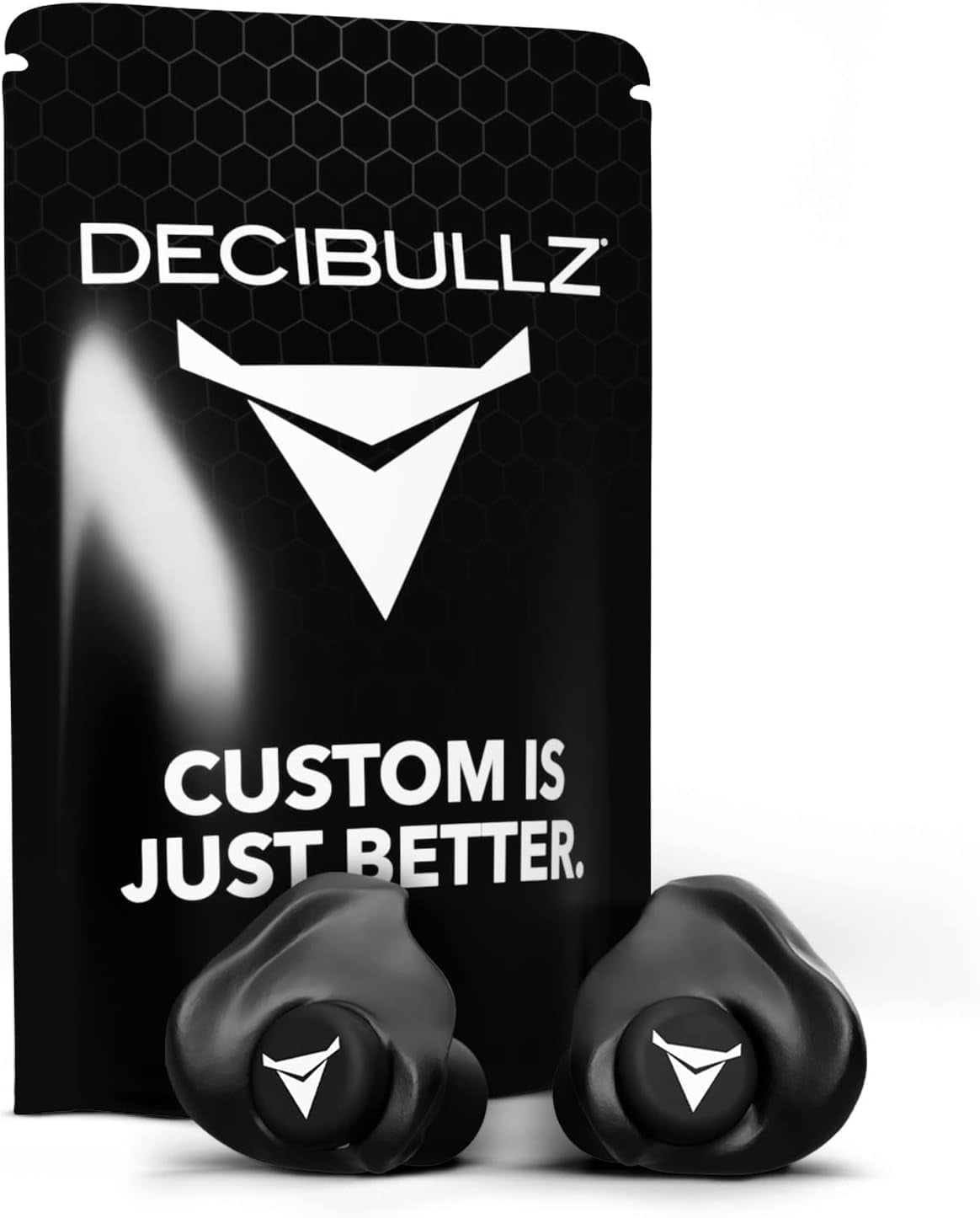 Decibullz 25dB Noise-Reduction Earplugs, Custom-Molded Reusable Hearing ...