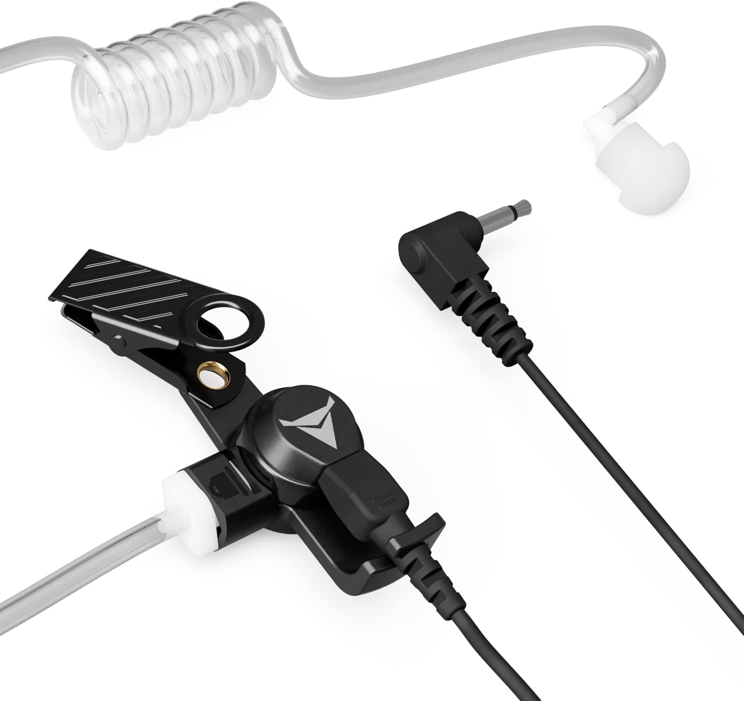 Decibullz 3.5mm Listen-Only Acoustic Coil Tube Earpiece for Two-Way ...