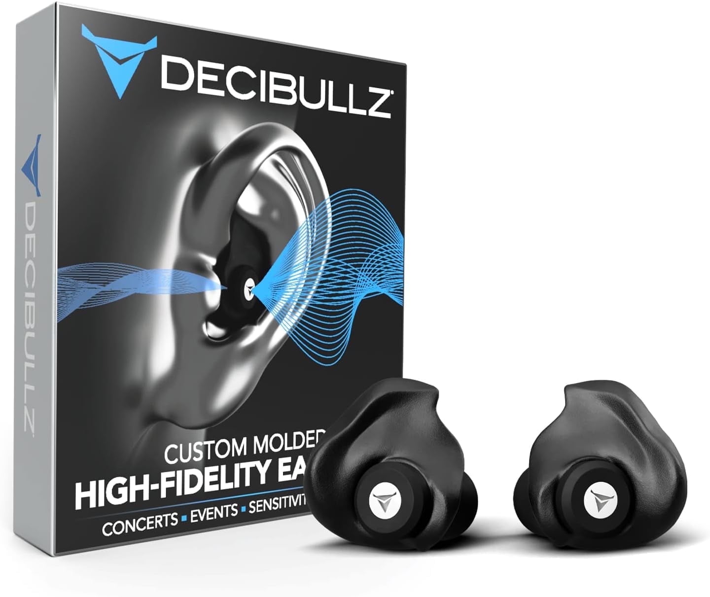 Decibullz Custom Molded High Fidelity Earplugs for Concerts, Musicians ...