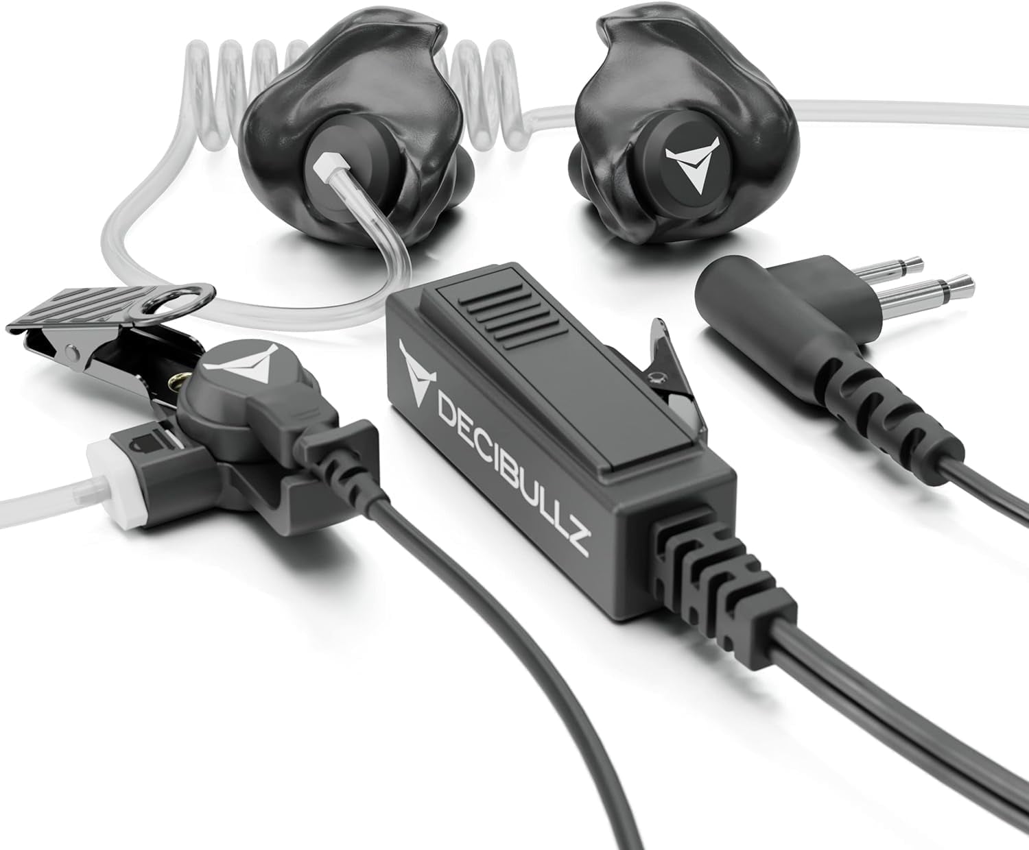 Decibullz Two-Way Surveillance Radio Headset Custom Molded Security ...