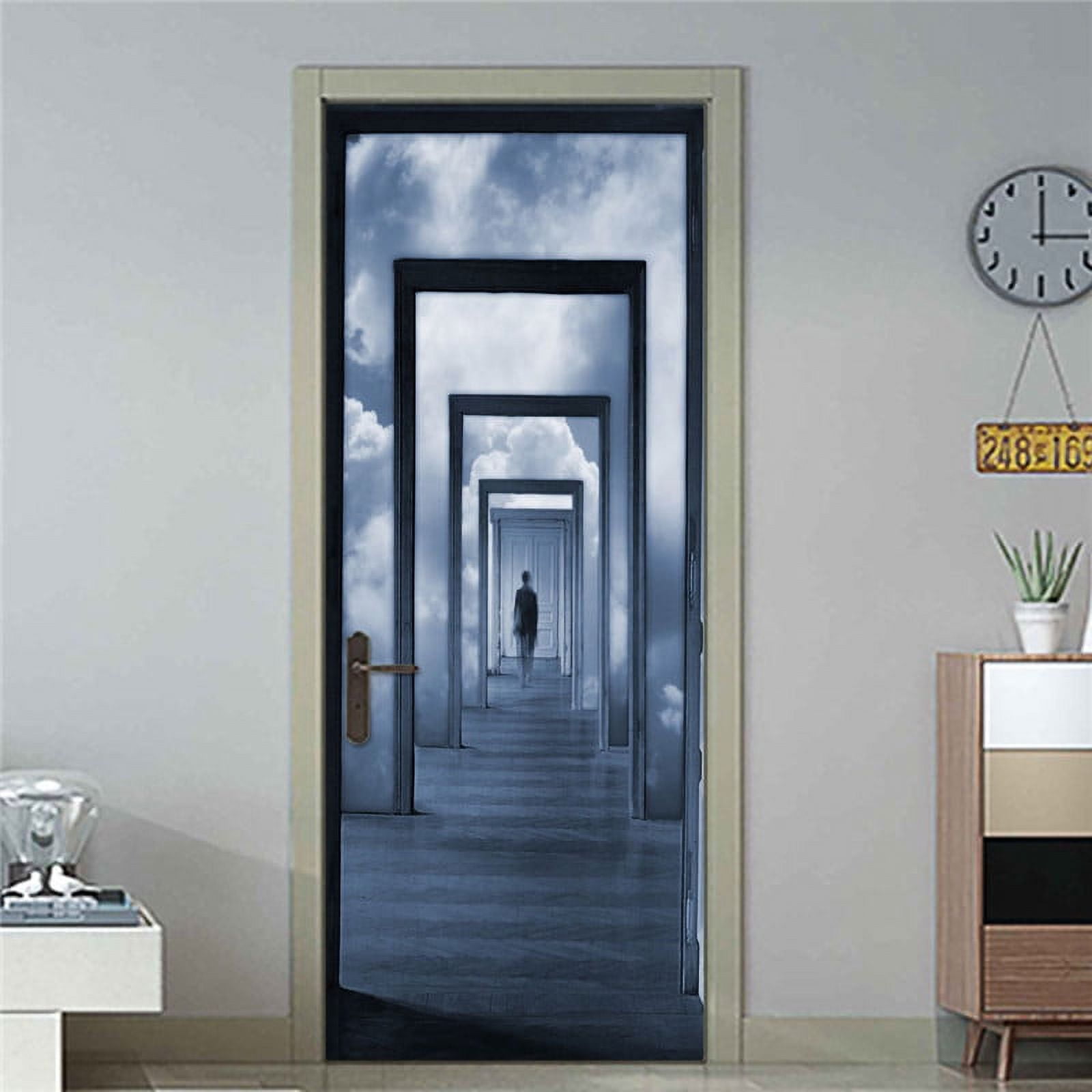 Deciduous Forest In Autumn 3D DIY Art Door Poster Peel And Stick Vinyl ...