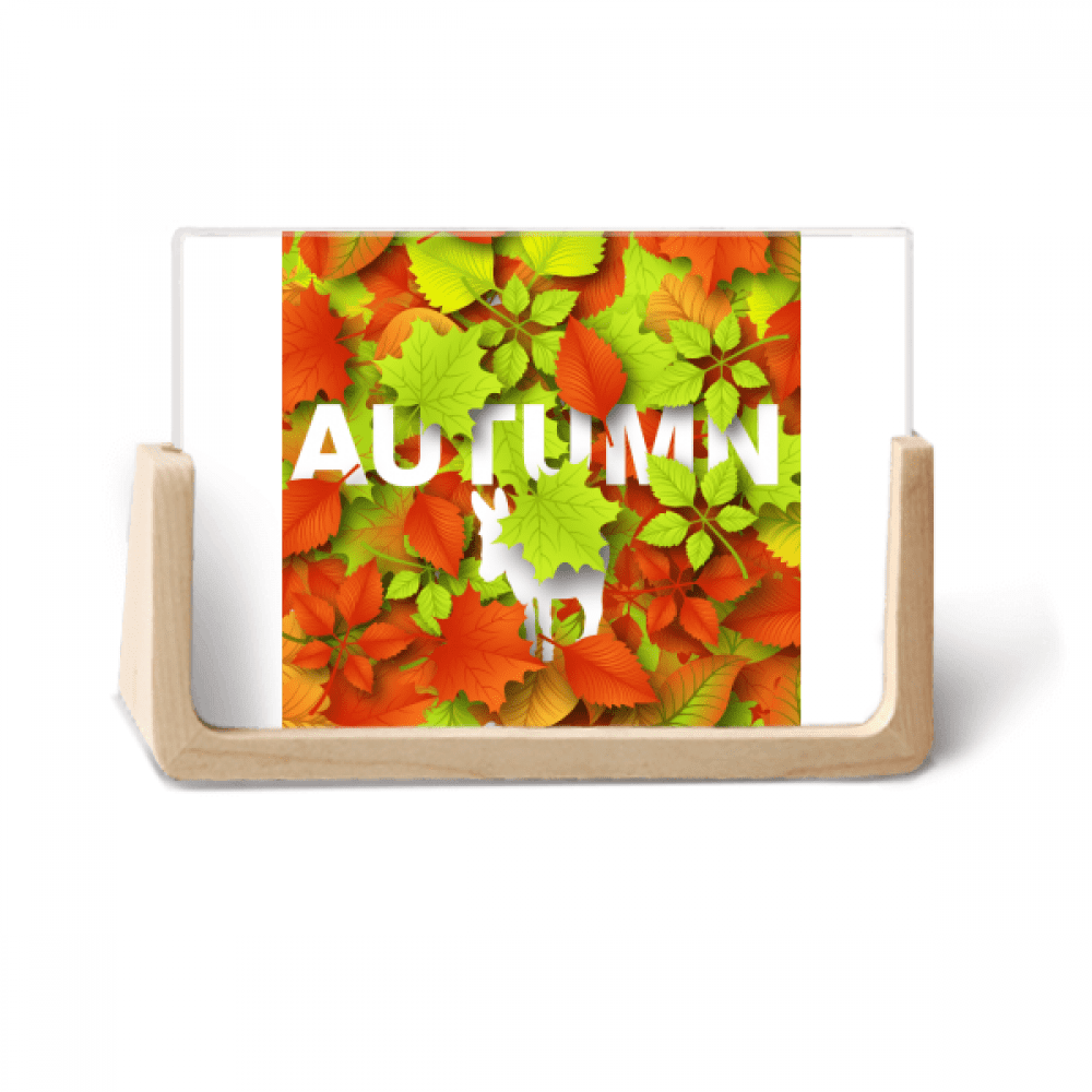 Deciduous Maple Autumn Donkey Photo Wooden Photo Frame Tabletop Display ...