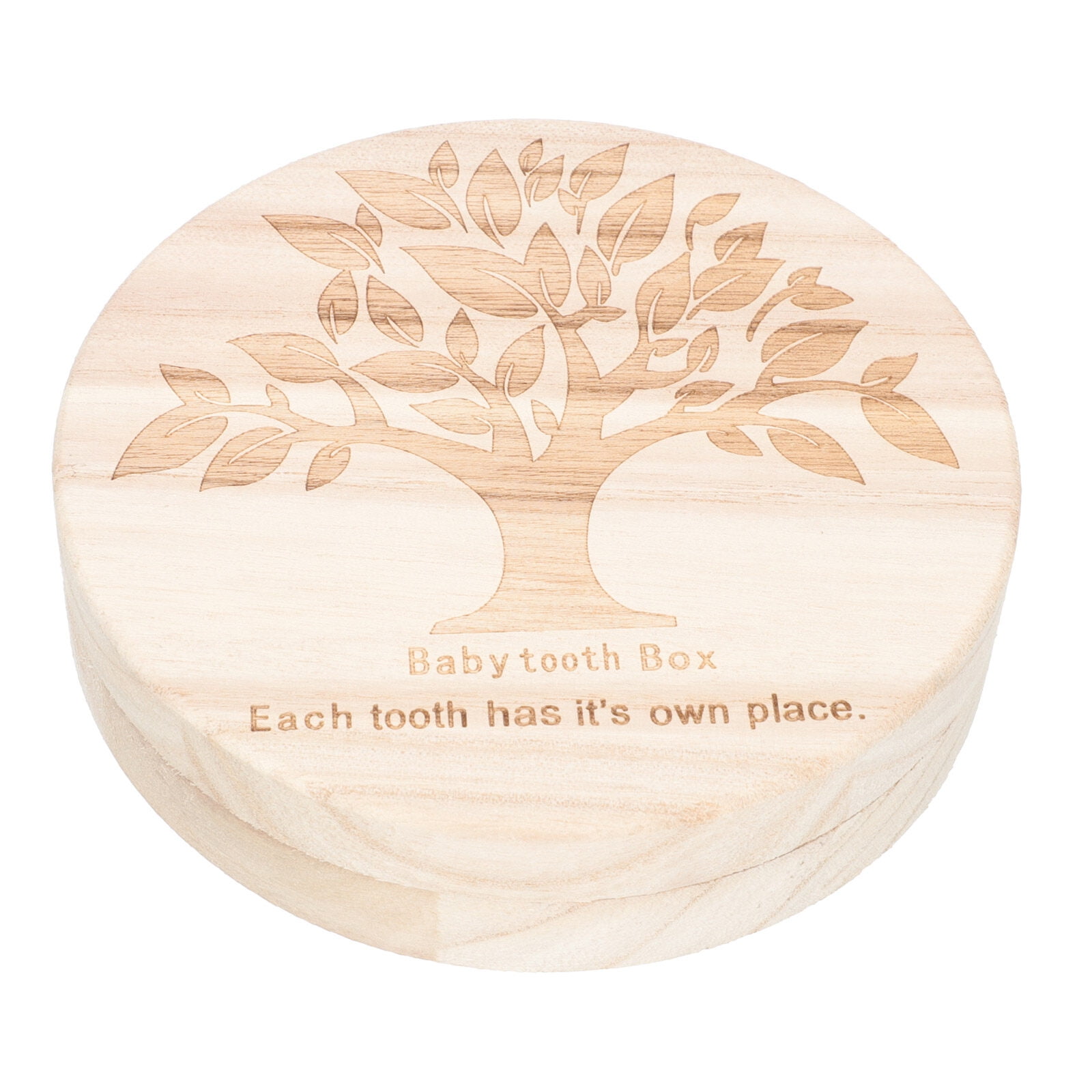 Deciduous Teeth Memorial Box Fetal Hair Saver Dad Gifts Lanugo Wooden ...