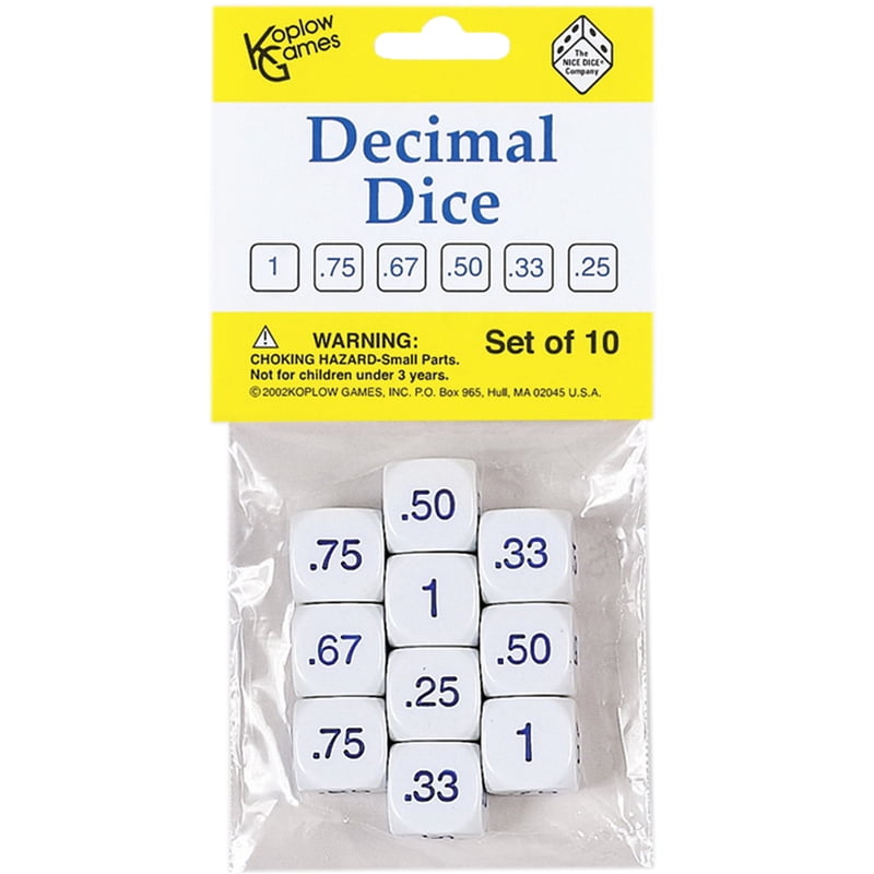 Preschool Dice: Number Recognition & Counting Skills - Walmart Business ...