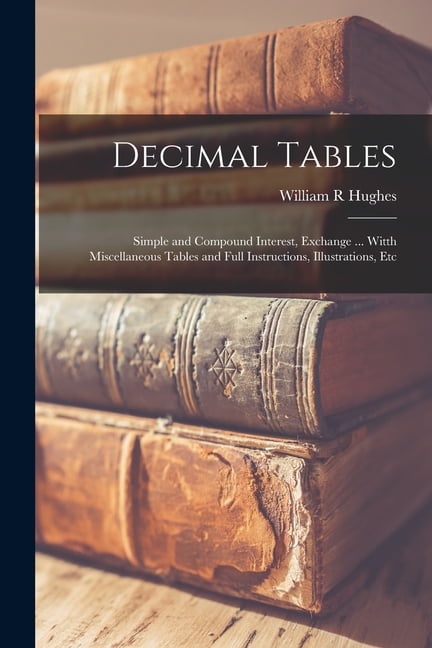 Decimal Tables; Simple and Compound Interest, Exchange ... Witth ...