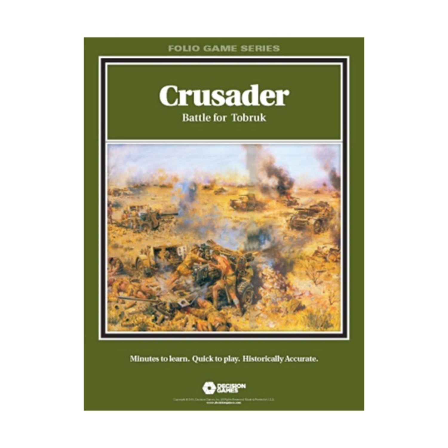 Decision Games Crusader Battle for Tobruk Folio Game Series DCG 1614 ...
