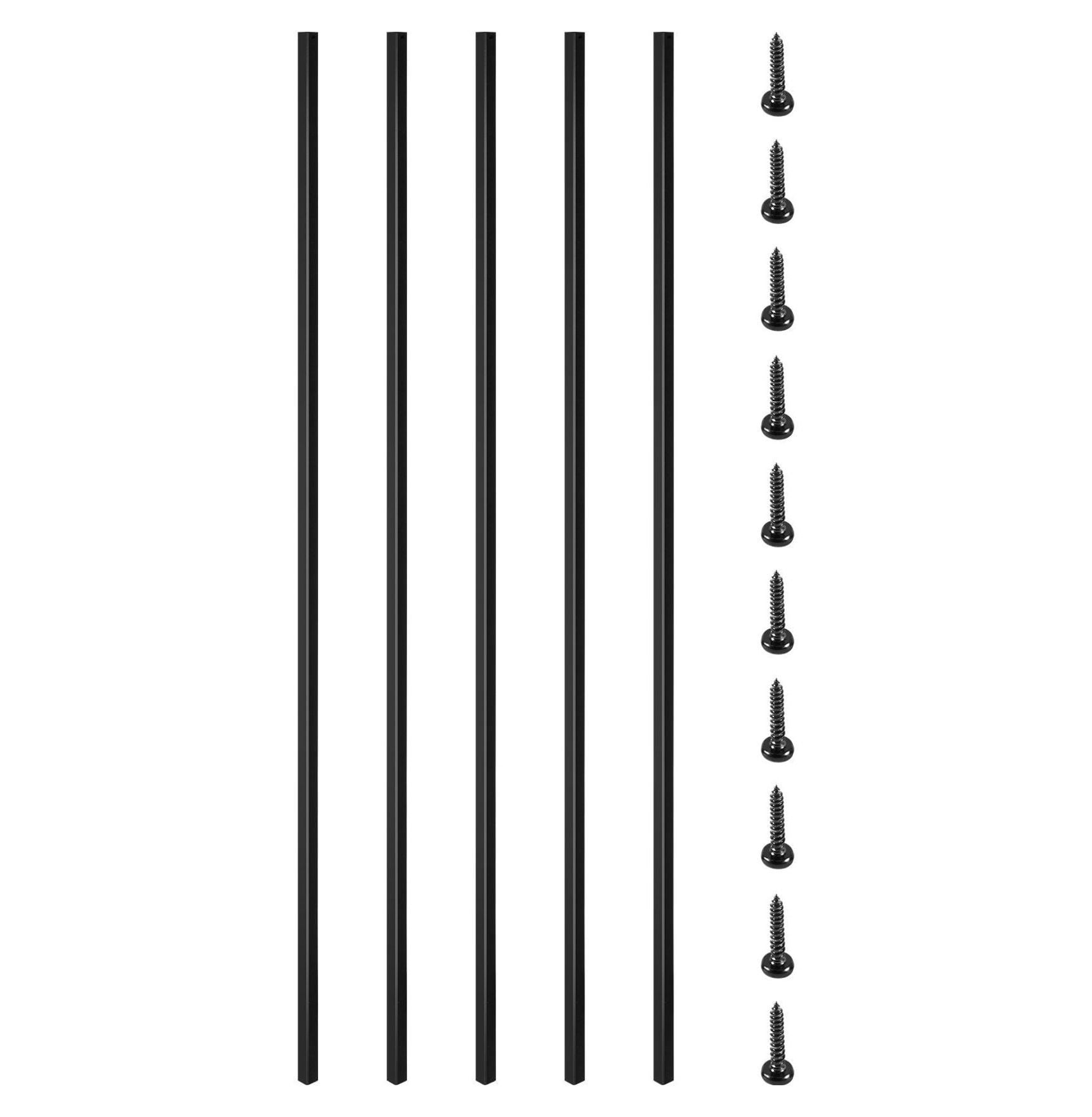 Deck Balusters, 16 Pack Metal Deck Spindles, 44"x0.5" Staircase ...