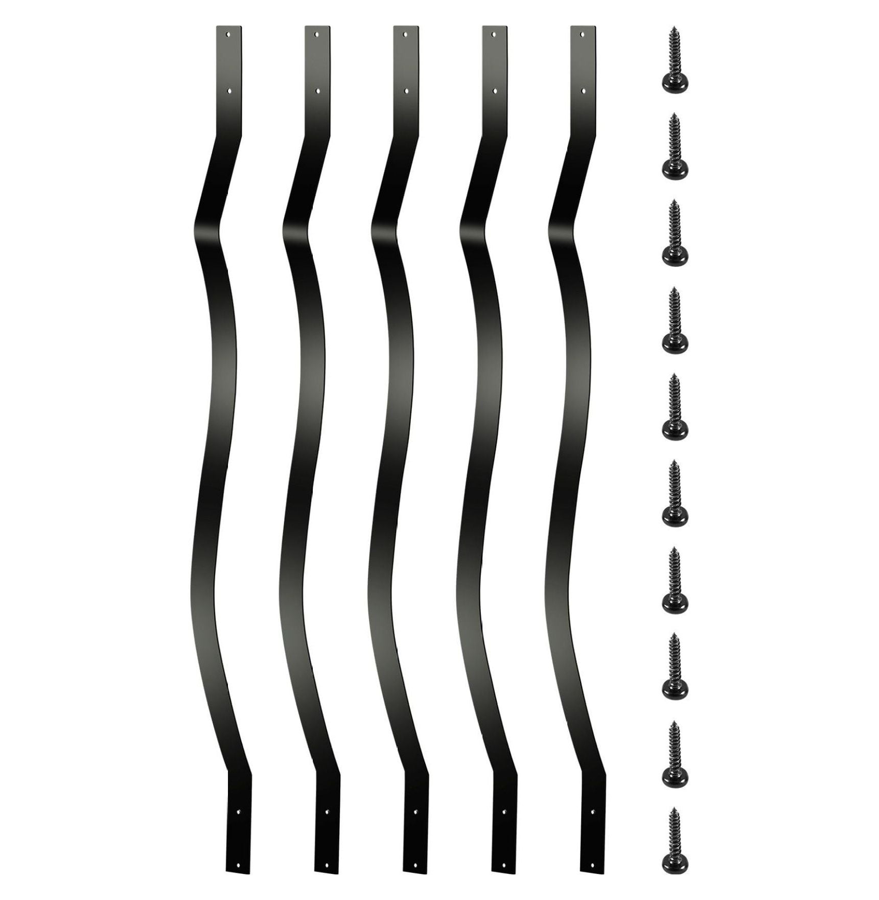 Deck Balusters, 26 Pack Metal Deck Spindles, 32.25"x1" Staircase ...