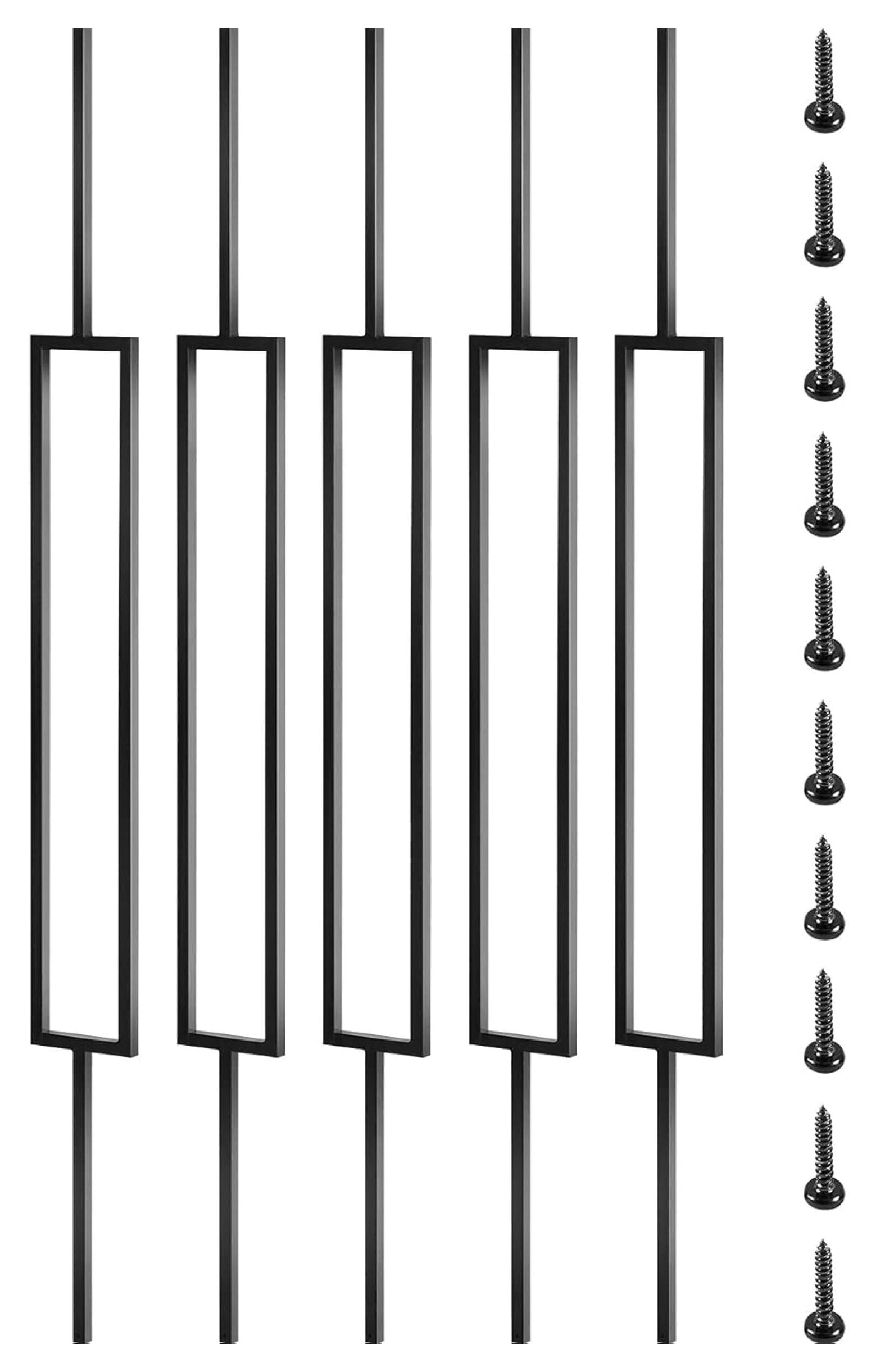 Deck Balusters, 44"x0.5" Metal Deck Spindles, 10 Pack Staircase ...