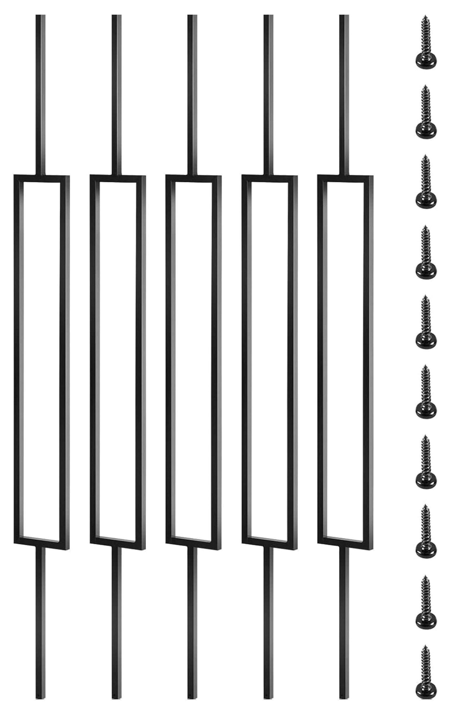 Deck Balusters, 44"x0.5" Metal Deck Spindles, 10 Pack Staircase ...