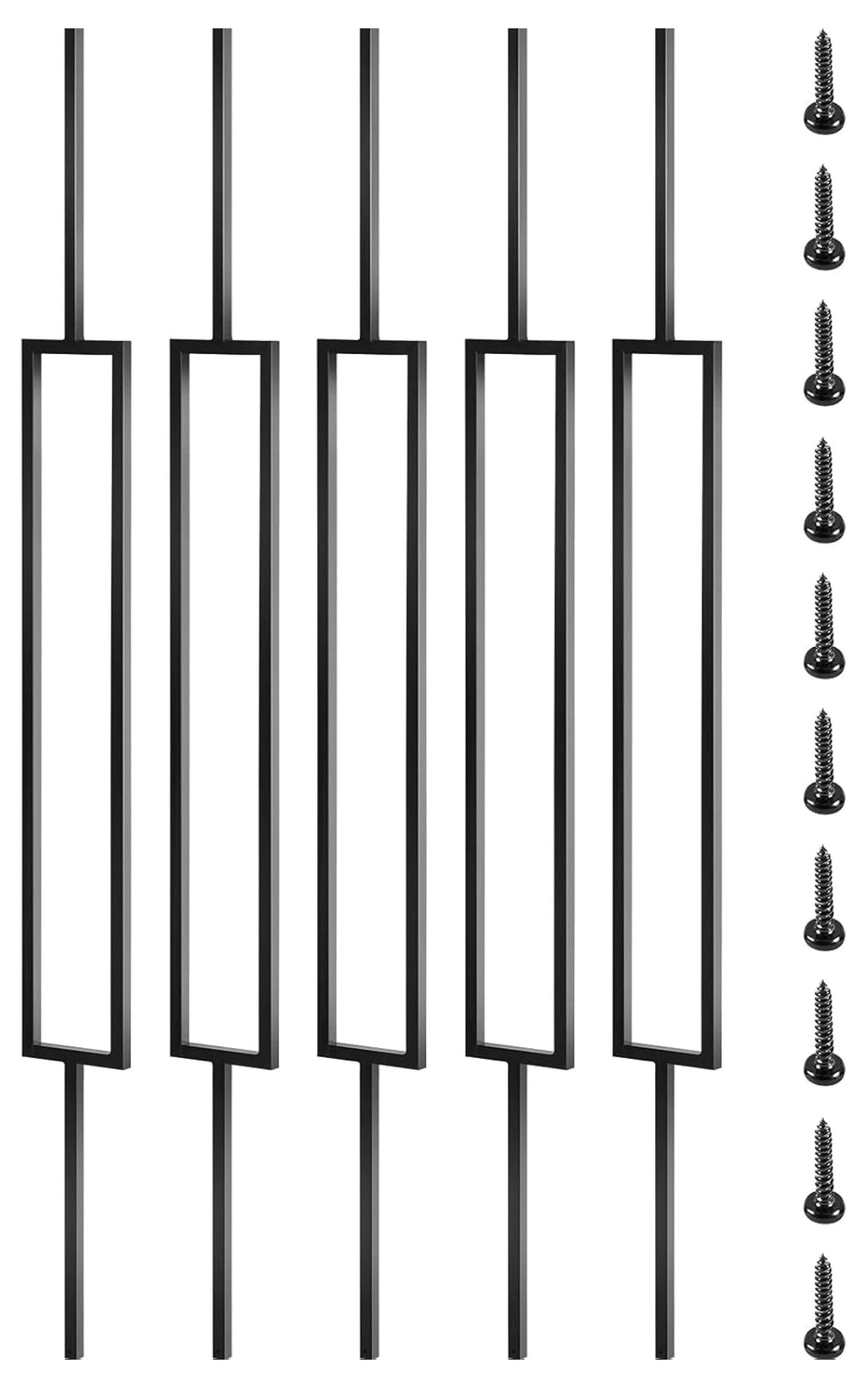 Deck Balusters, 44"x0.5" Metal Deck Spindles, 10 Pack Staircase ...