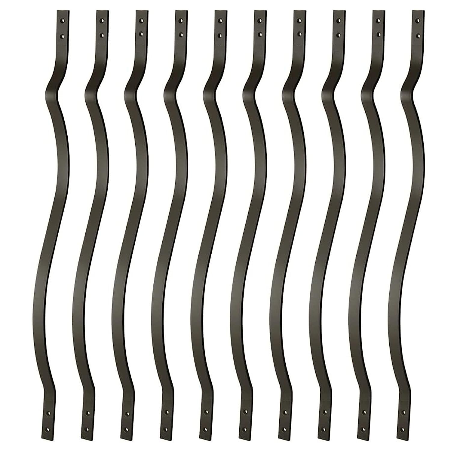 Deck Balusters, 51 Pack Black Staircase Baluster with Screws 29.5"x1 ...