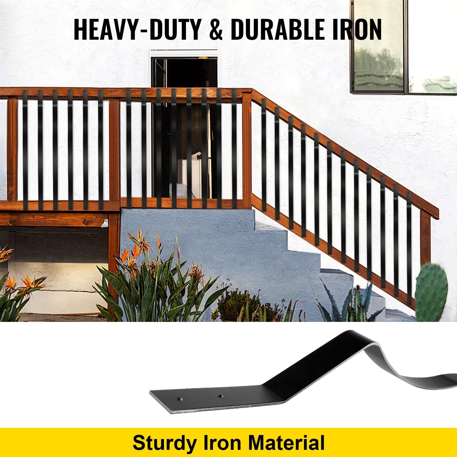 Deck Balusters,51 Pack Metal Deck Spindles,32.25\"x1\"Staircase ...