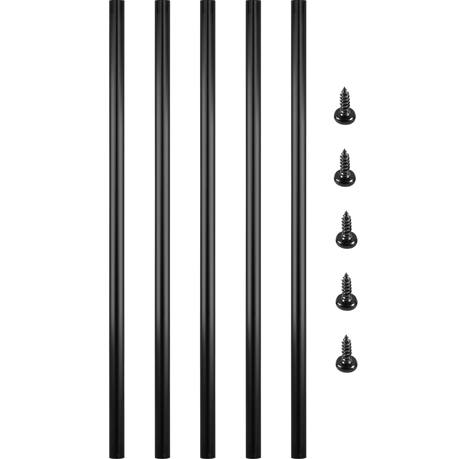 Deck Balusters, 51 Pack Metal Deck Spindles, 32"x0.75" Staircase ...