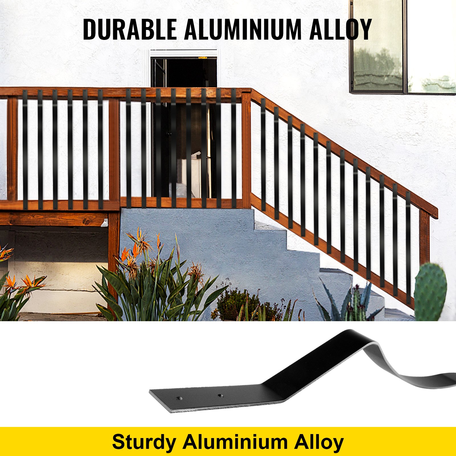 Deck Balusters 61 Pack Metal Deck Spindles 32.25”x1” Staircase Baluster ...