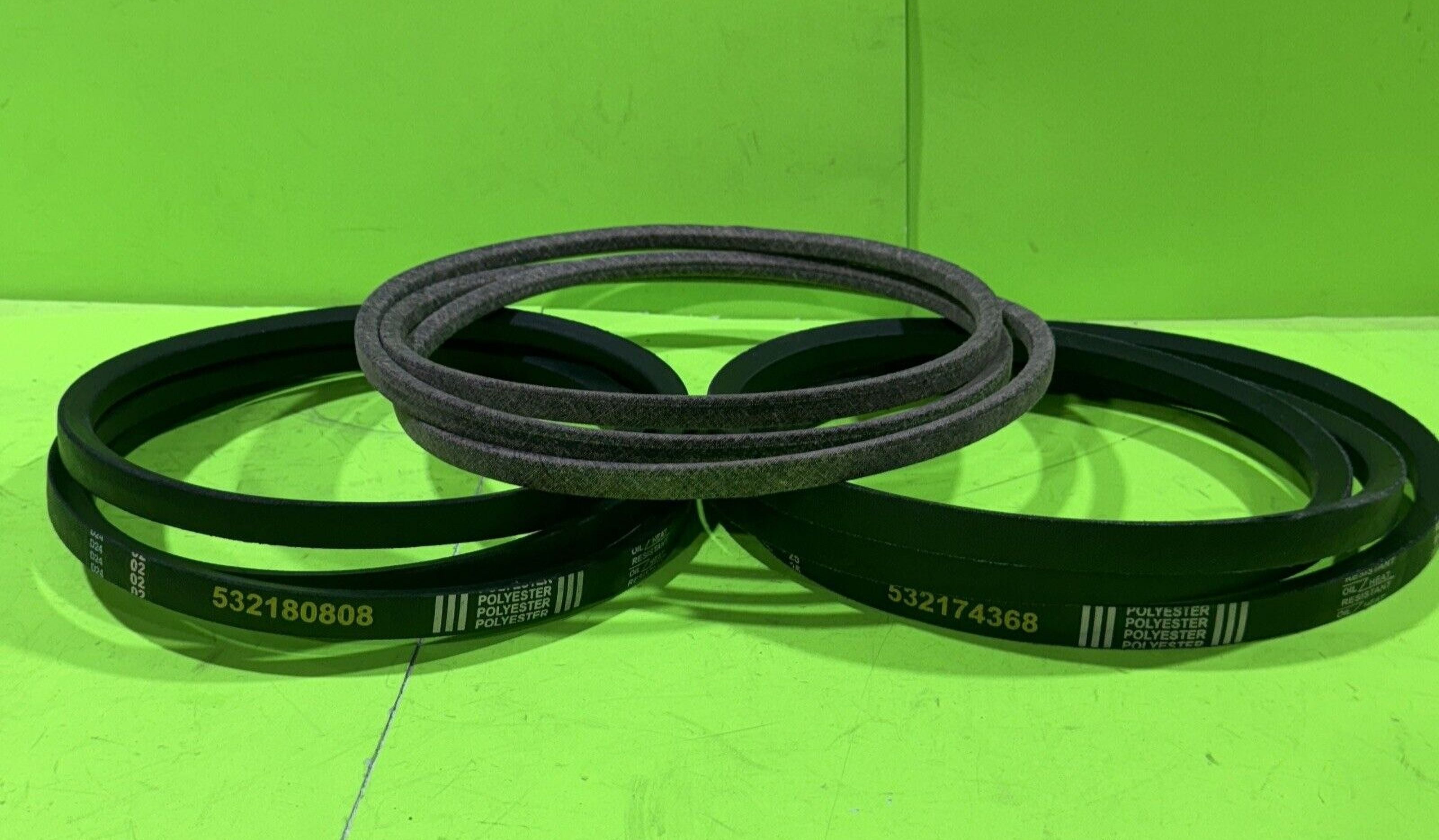 Deck Belt Combo: Secondary, Primary, & Drive V-Belts for 48" Husqvarna ...