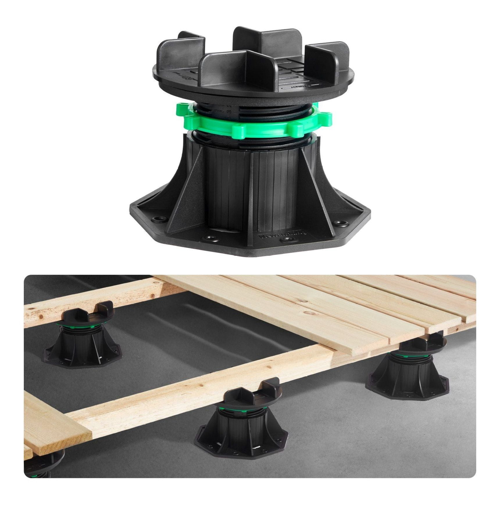 Deck Blocks 8 PCS, 2200lbs Deck Support Pedestal, Adjustable 3.54-4 ...