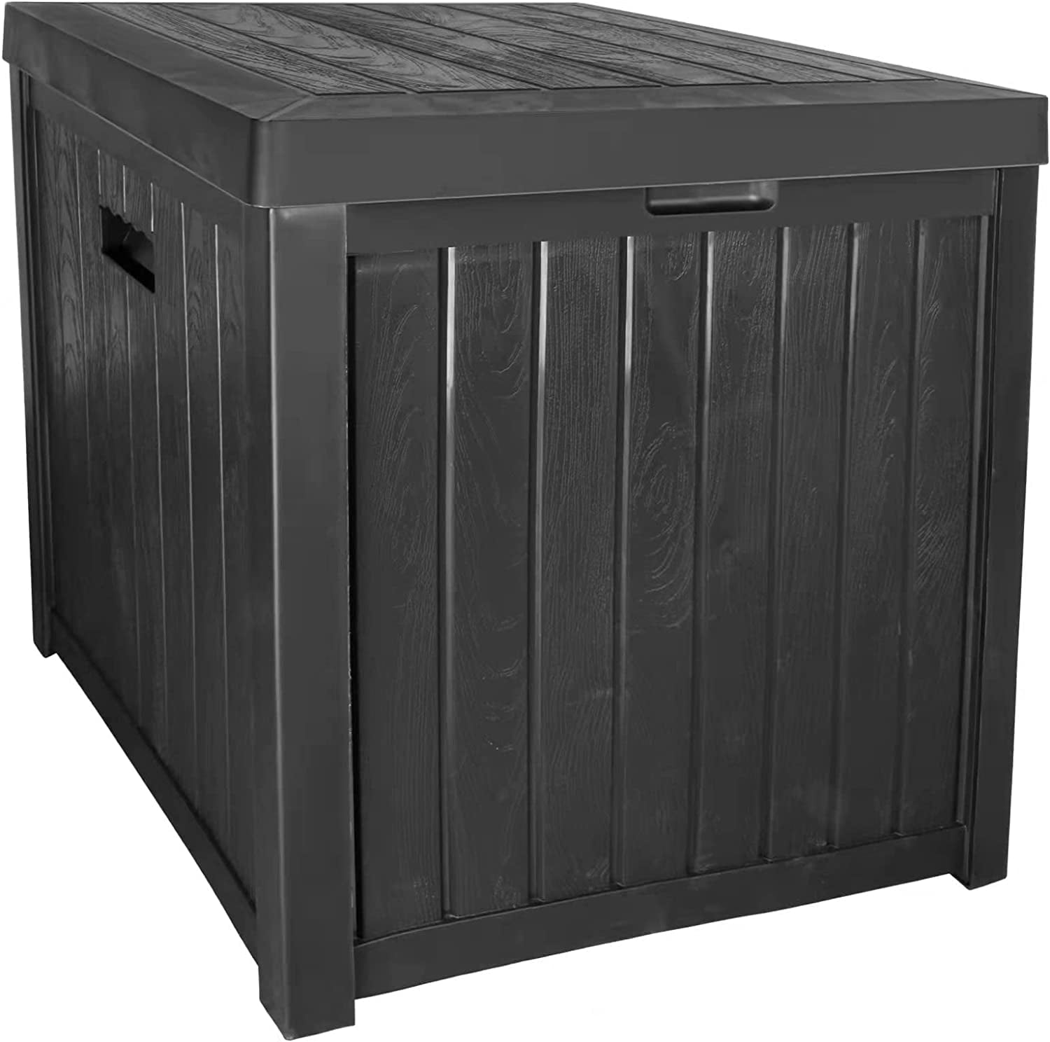 Deck Box - 50 Gal Lightweight Resin Deck Storage Box, Small Indoor ...