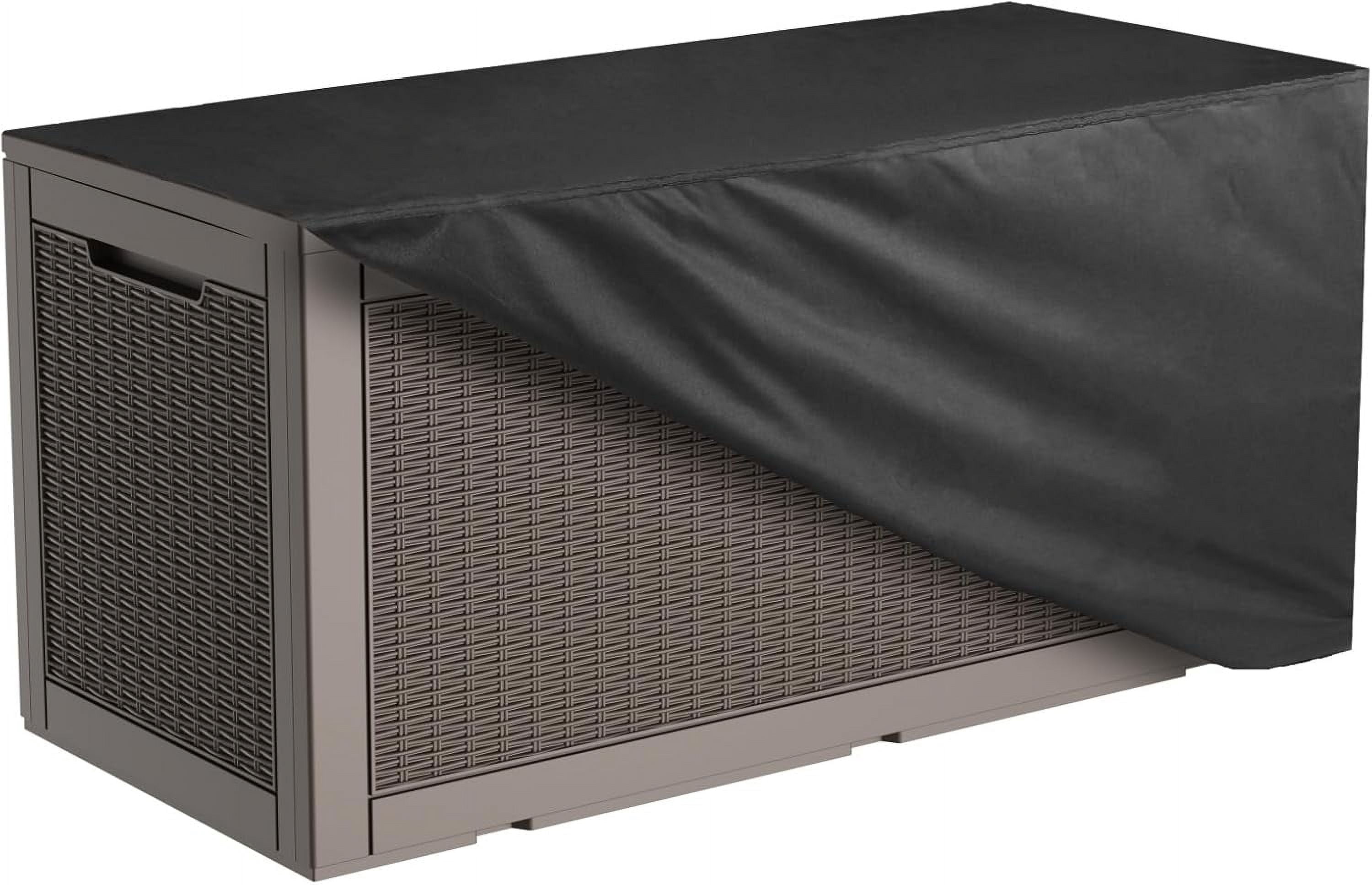100 Gallon Deck Box Cover - 600D Heavy Duty Waterproof, 49"x24"x25 ...