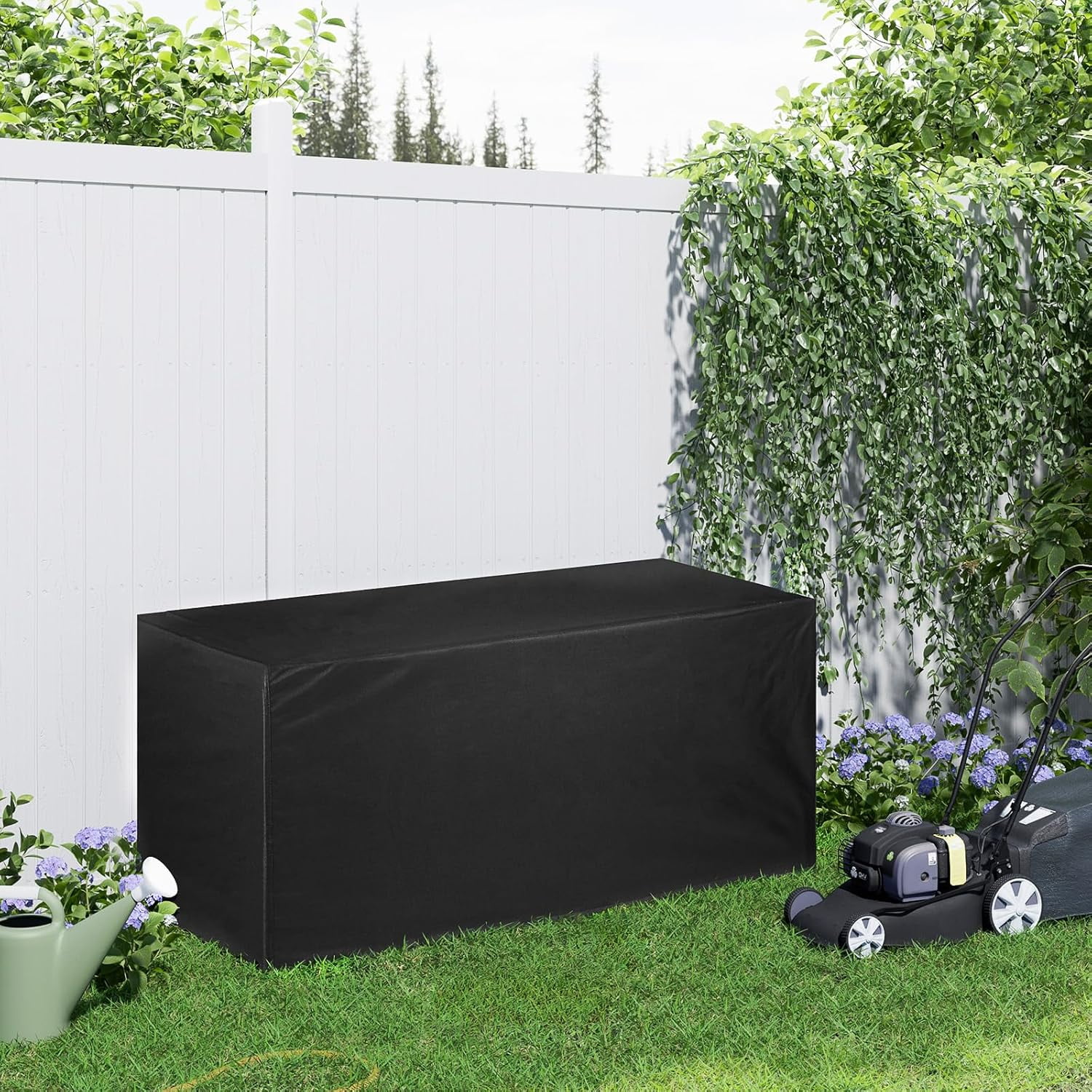 Deck Box Cover, Outdoor Storage Box Cover XXL 100 Gallon Waterproof ...
