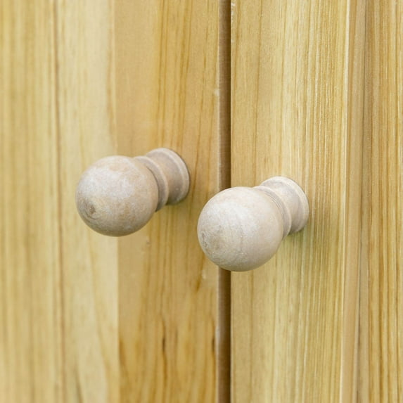 Deck Box Outsunny Garden Storage Cabinet, Outdoor Tool Shed with ...