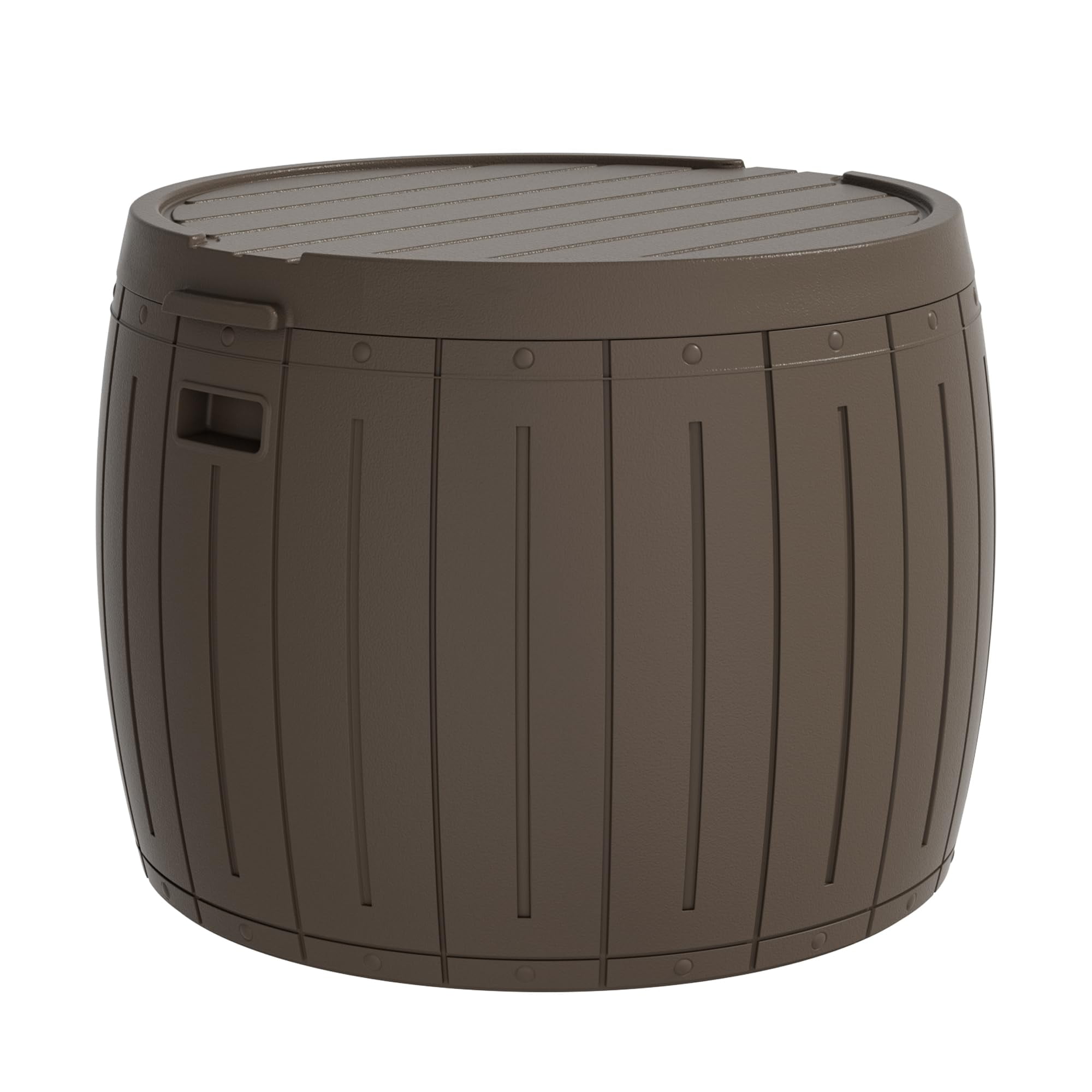 Deck Box Storage Box, Round Patio Table, Waterproof Outdoor Storage Box ...