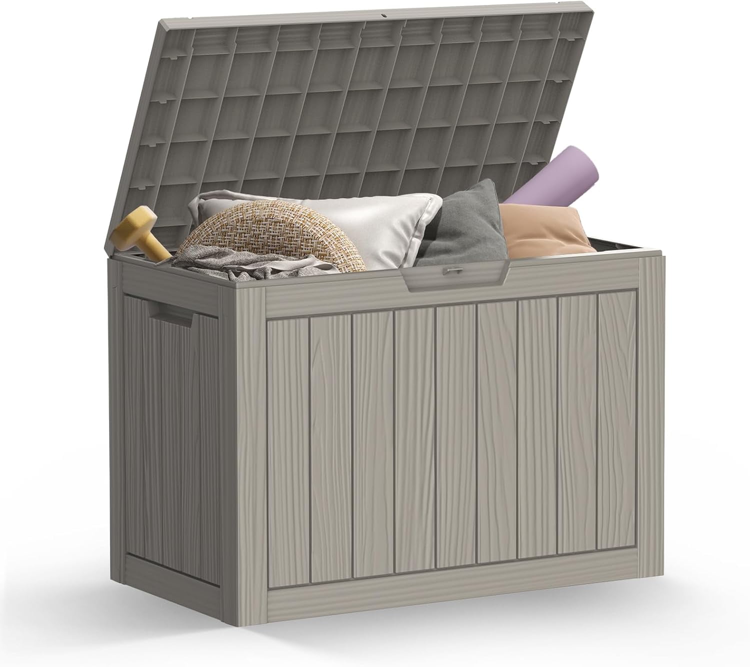 Deck Box, Waterproof Weatherproof and UV Resistant Resin Storage Box ...