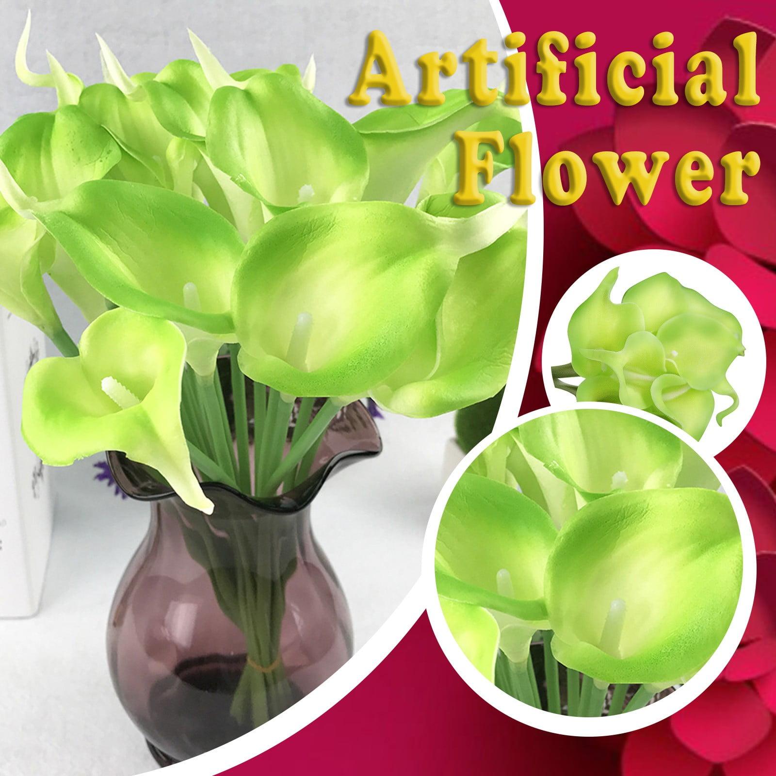 Deck Decorations Outdoor Clearance, Roses Artificial Flowers, Faux ...