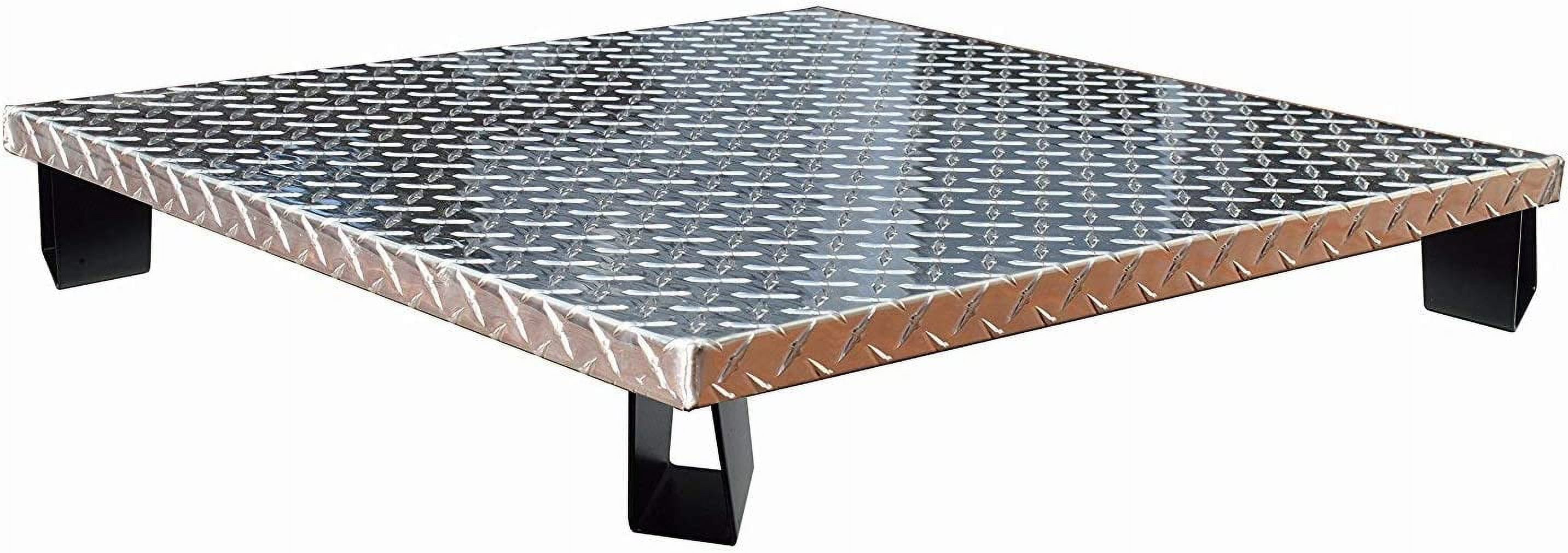 Deck & Grass Guard - Base & Heat Shield - Polished Metal Fireproof Pad ...