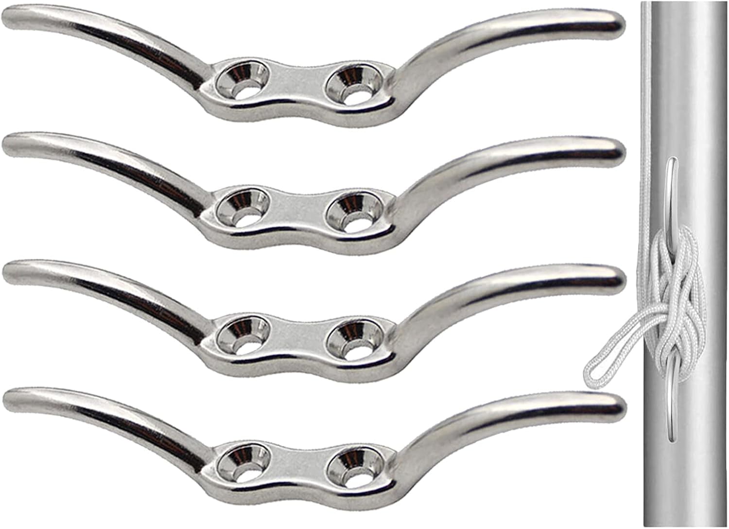 Deck Hardware Dock Cleats, Precision Polished 316 Stainless Steel For ...