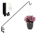 Deck Hook Outdoor Hanging Brackets:43 Inches Wall Mounted Plants & Wind ...
