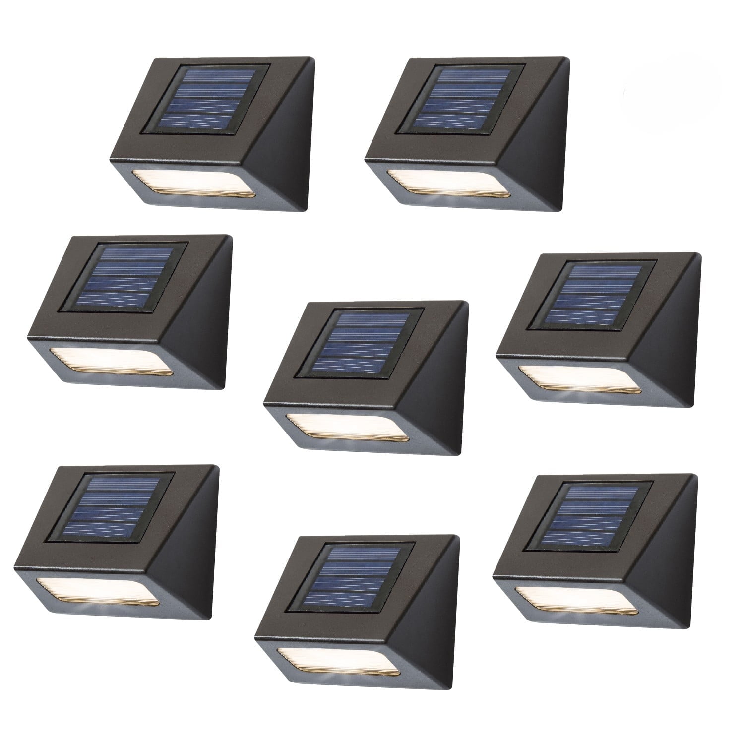 Deck Impressions Solar LED Deck Light, Plastic, 4 Pack, Bronze Finish ...