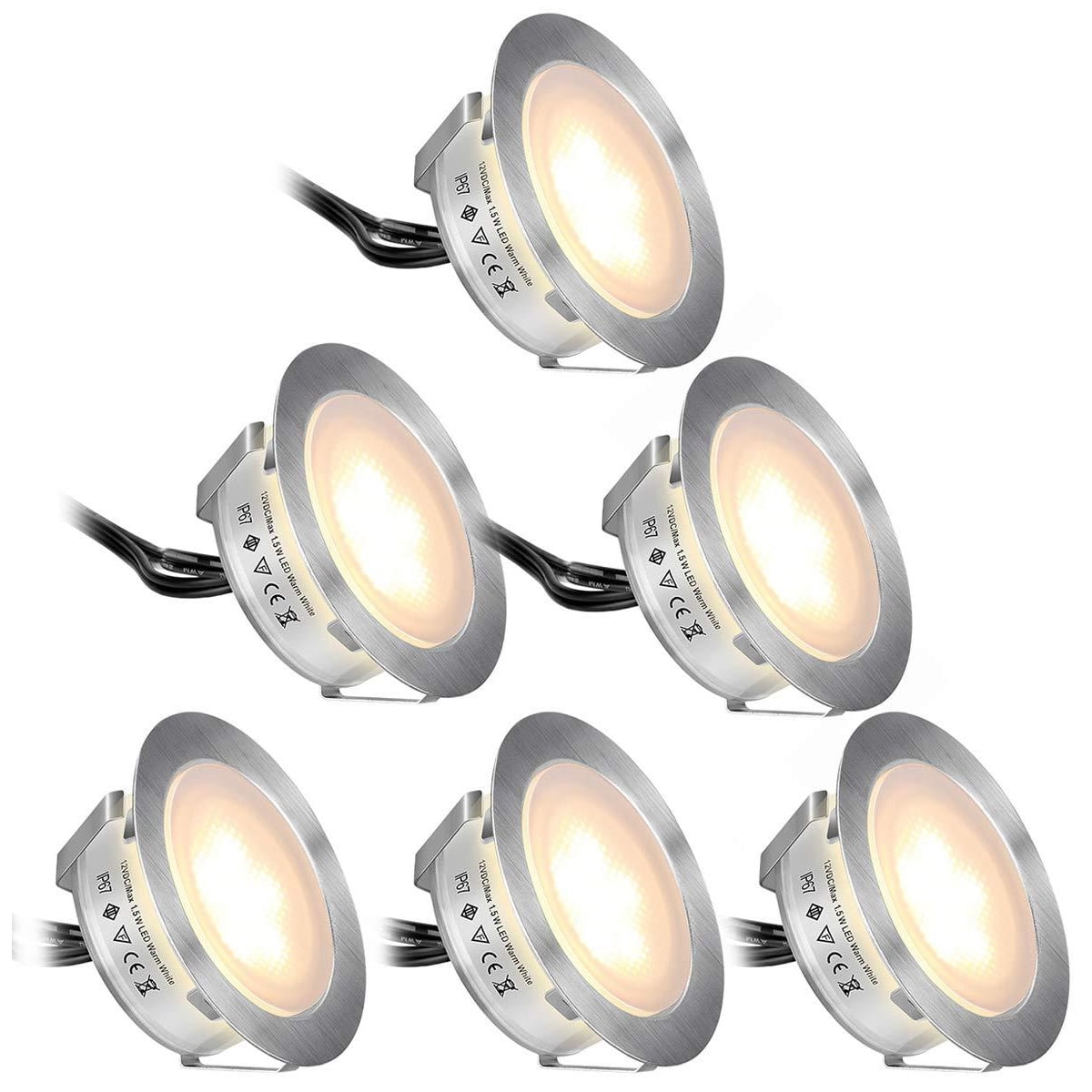 Deck Lighting Waterproof IP67,Low Voltage LED Lights for Garden, Steps ...