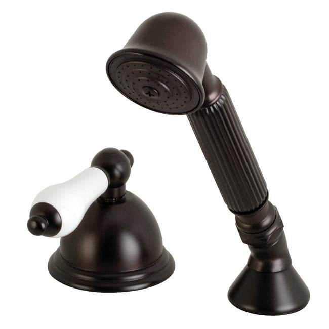 Deck Mount Hand Shower with Diverter for Roman Tub Faucet, Oil Rubbed ...