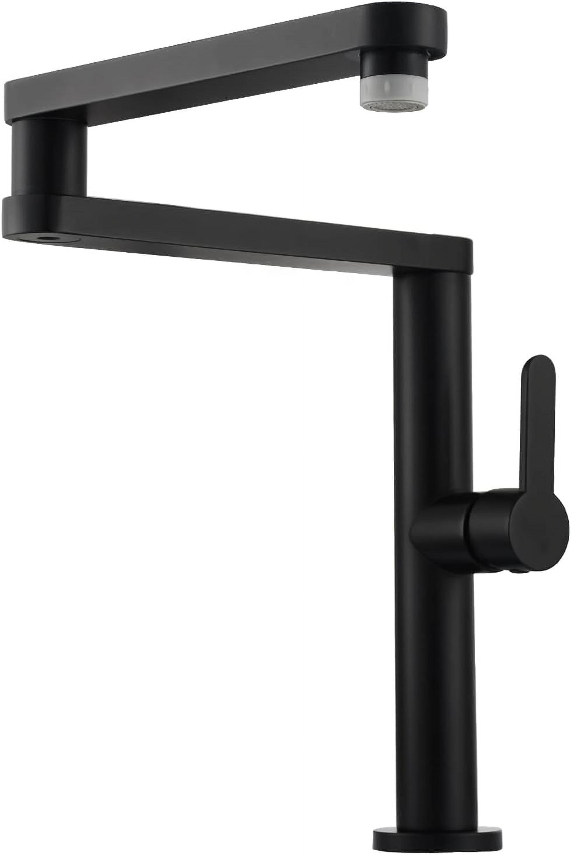 Deck Mount Kitchen Brass Pot Filler Faucet with Dual Mode Spout, Single ...