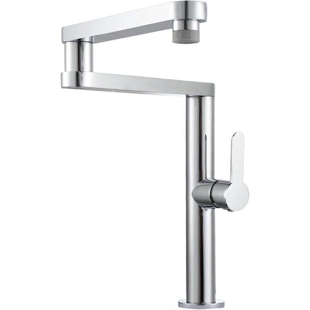 Deck Mount Kitchen Faucet, Brass Pot Filler Faucet with Dual Mode Spout ...