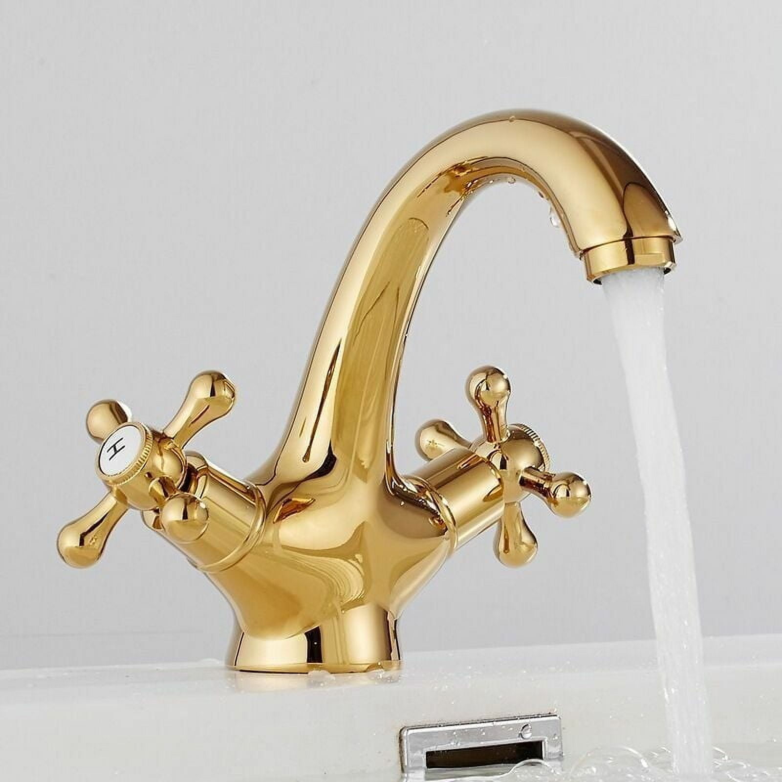 Deck Mounted Faucet, Contemporary Design with Solid Brass Construction ...