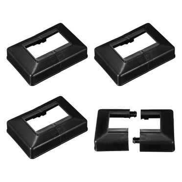 Deck Post Base Cover, 4Pcs Split Style Post Bracket 26x26mm/1.02x1.02 ...