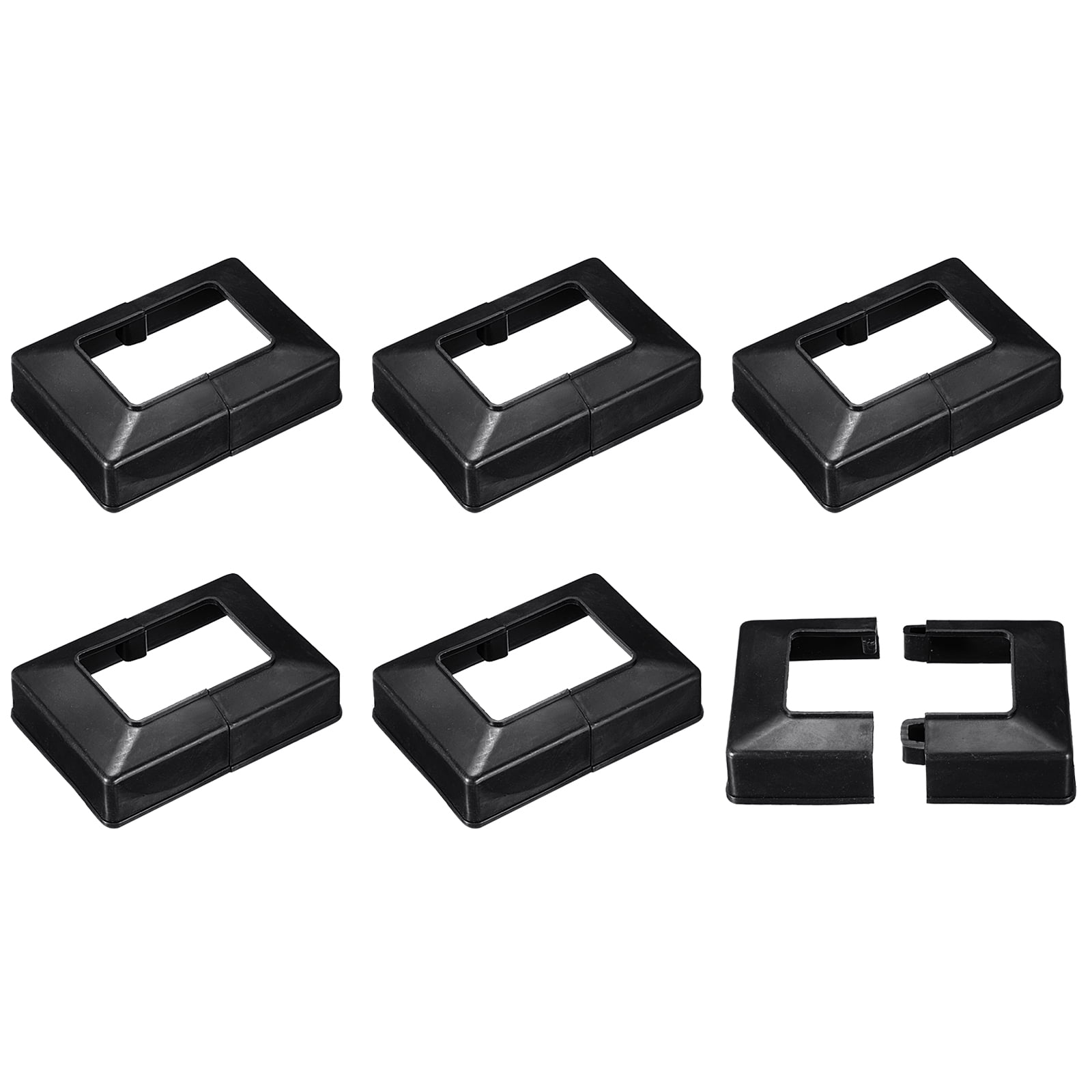 Deck Post Base Cover, 6Pcs Split Style Post Bracket 61x41mm/2.4x1.61 ...